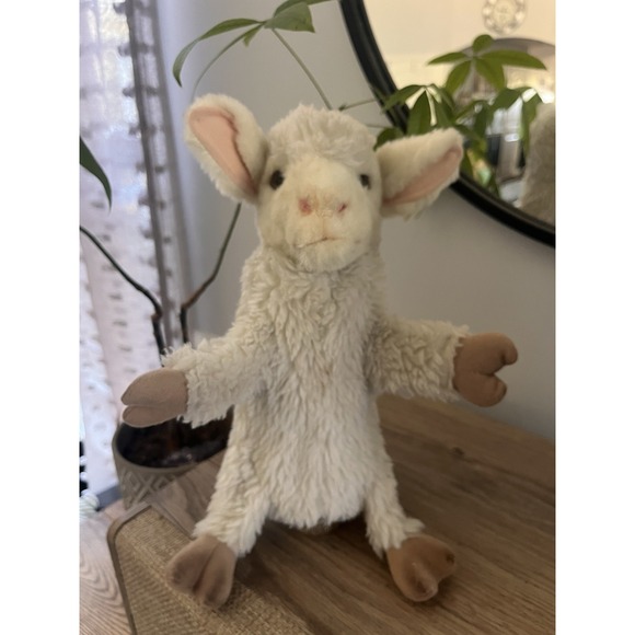 Small Pets | Hansa Realistic Wooly Texture Lamb Sheep Hand Puppet Plush ...